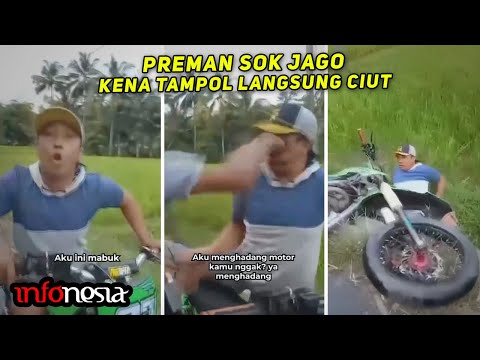 KAPOK...! Preman Mabuk Palak Sopir Truk, Dihajar Langsung Nyungsep
