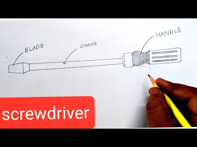 Screw Driver Drawing