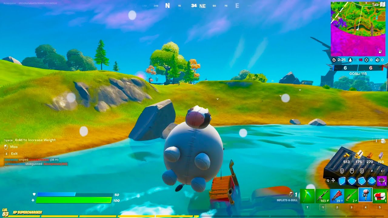 New Fortnite Cow Balloon! - YouTube