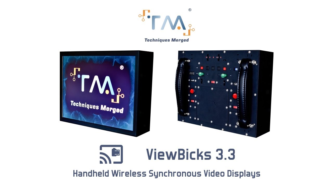 Portable Handheld Display Screen Battery Powered Wireless ...