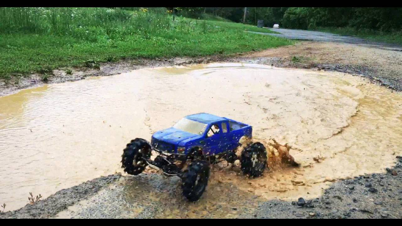Tube chassis rc mud bog truck!! Rc mega truck!! Water skim!! - YouTube