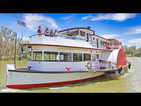PV Rothbury, leaving Lock 11, Mildura, Victoria Australia - YouTube