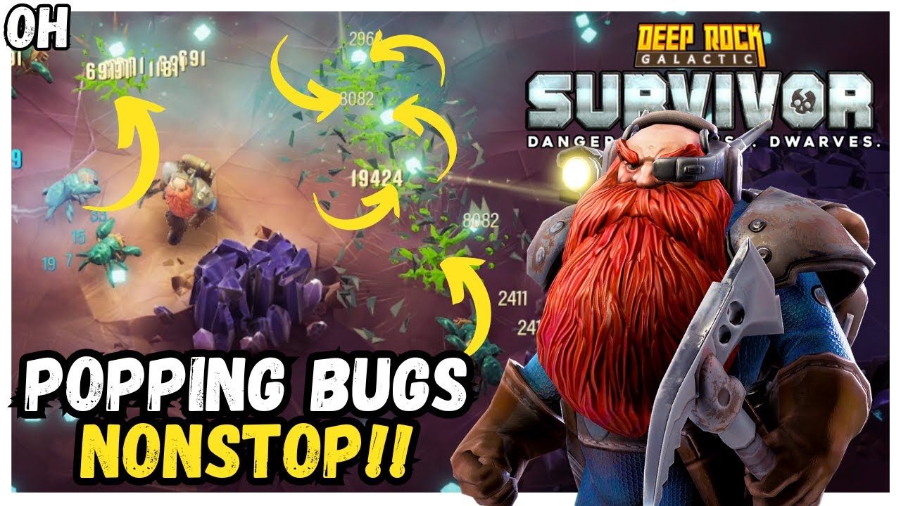 Popping Bugs NONSTOP!! Deep Rock Galactic: Survivor! - YouTube