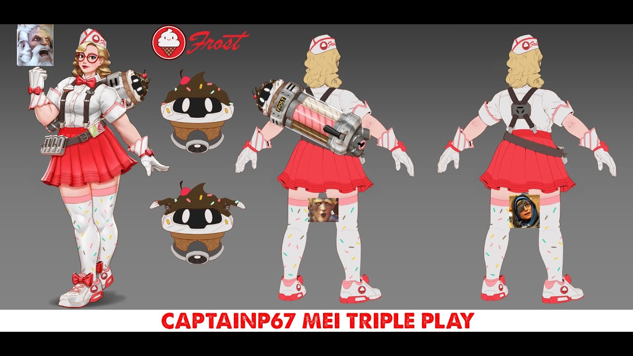 OVERWATCH 2 : MEI HOW TO HEADSHOT, SNIPE AND LASER TRIPLE GOD PLAY ...