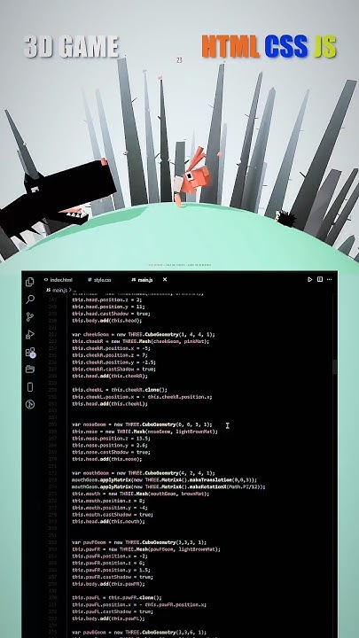 3d Rabbit Run Game Js Css And Html🧑‍💻 Coding Programming Htmlcssjs Js Javascript