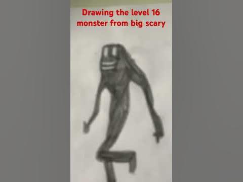 Drawing the level 16 monster from big scary #bigscary #drawing - YouTube
