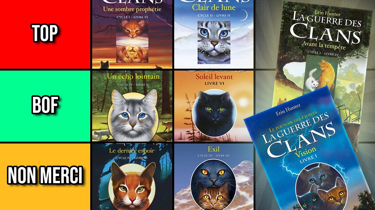 Tier List : je classe les livres de Cycles LGDC - La Guerre des Clans ...