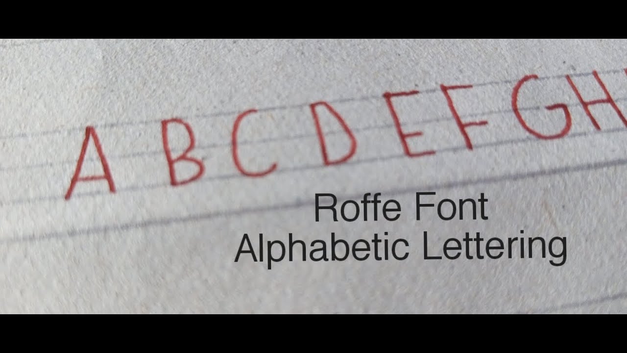 Roffe Font Alphabetic Lettering #lettering #Viral #trending # ...