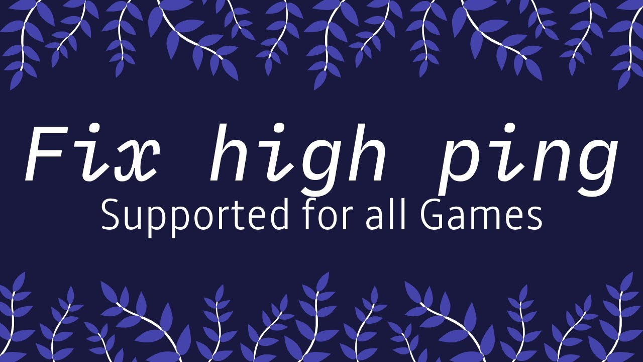 🔧How to fix high ping in any game!! *Very amazing software* - YouTube