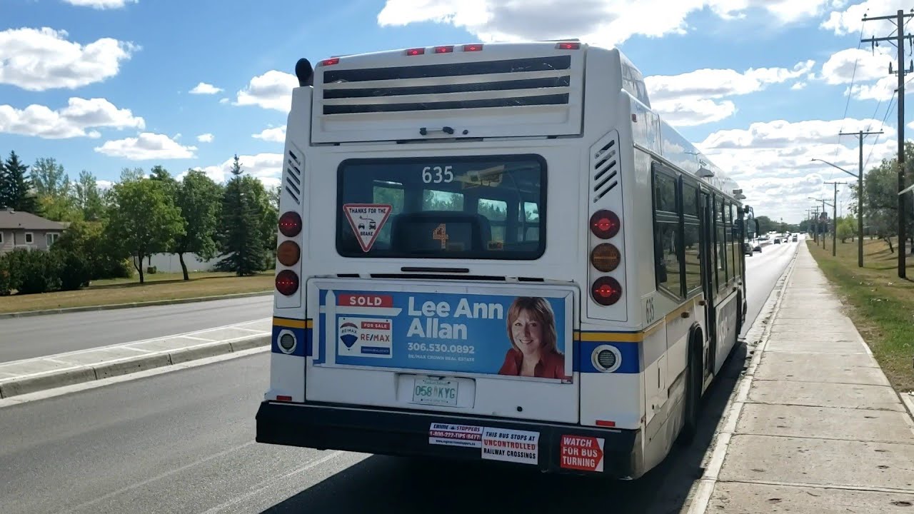 Regina Transit -635- a 2010 Novabus LFS (1st bus ride since March ...