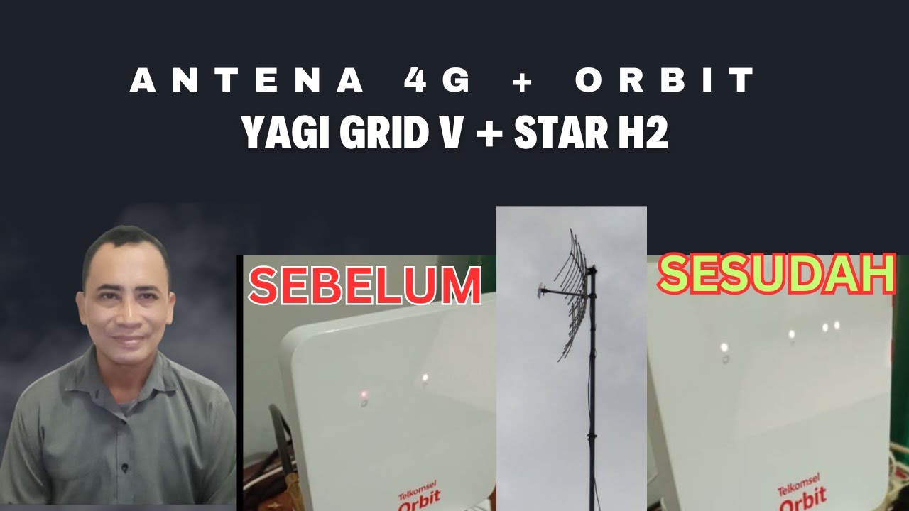 ORBIT STAR H2 DENGAN ANTENA YAGI GRID VERTIKAL - YouTube