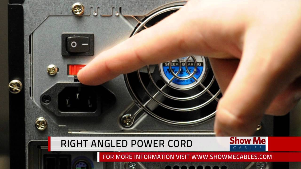 Right Angle Power Cord - YouTube