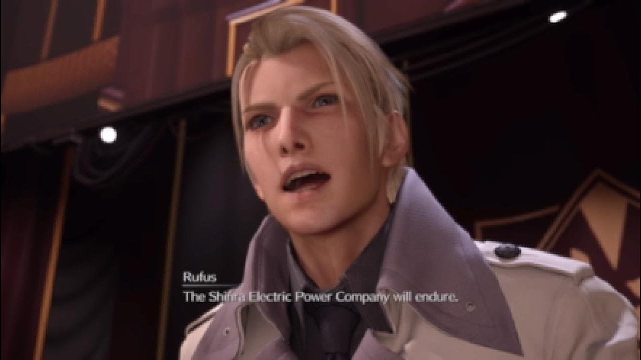 Final Fantasy VII Rebirth Rufus Junon Speech - YouTube