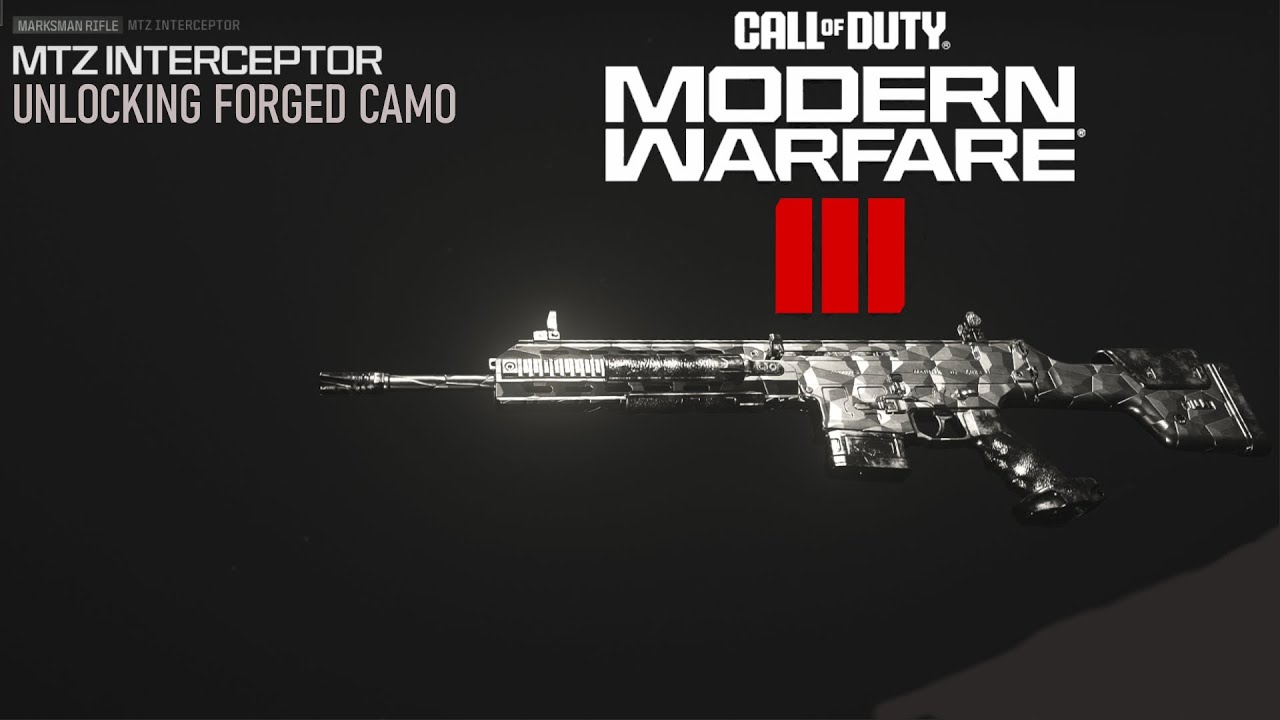 CALL OF DUTY - MODERN WARFARE 3 - UNLOCKING FORGED CAMO - MTZ ...