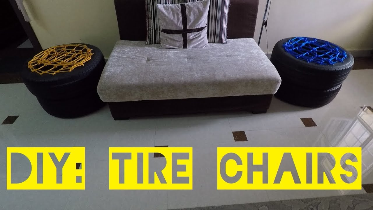 DIY: Tyre Chairs - YouTube