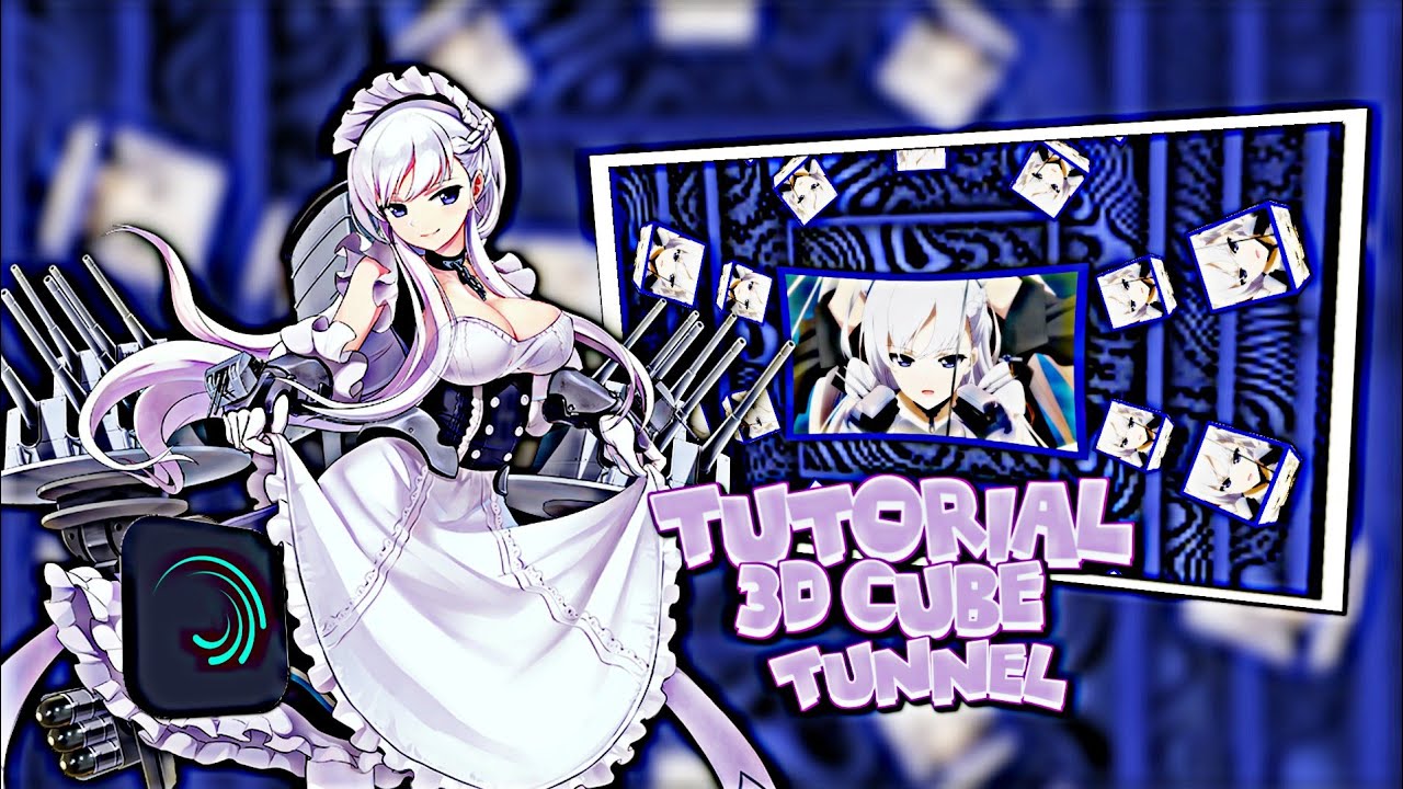 Tutorial 3d cube tunnel(alight motion) - YouTube