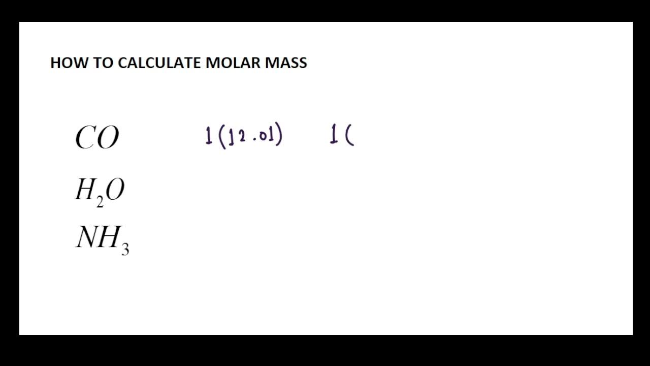How to calculate Molar Mass - YouTube