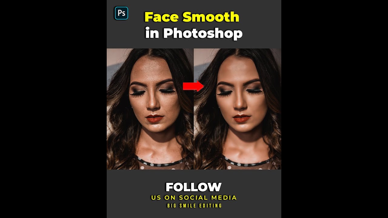 Face Smooth - Photoshop Tutorial - YouTube