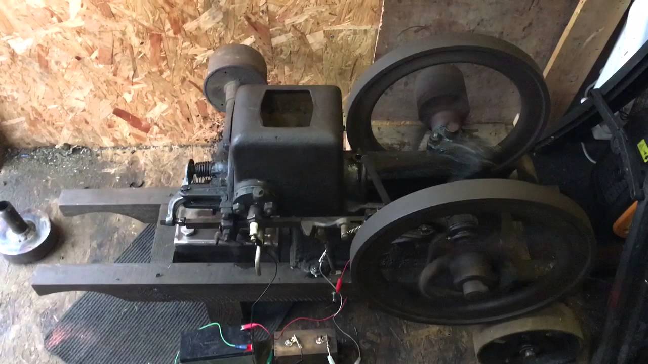 Monarch 1 1/2 hp stationary engine about 1913 Nelson Brothers - YouTube