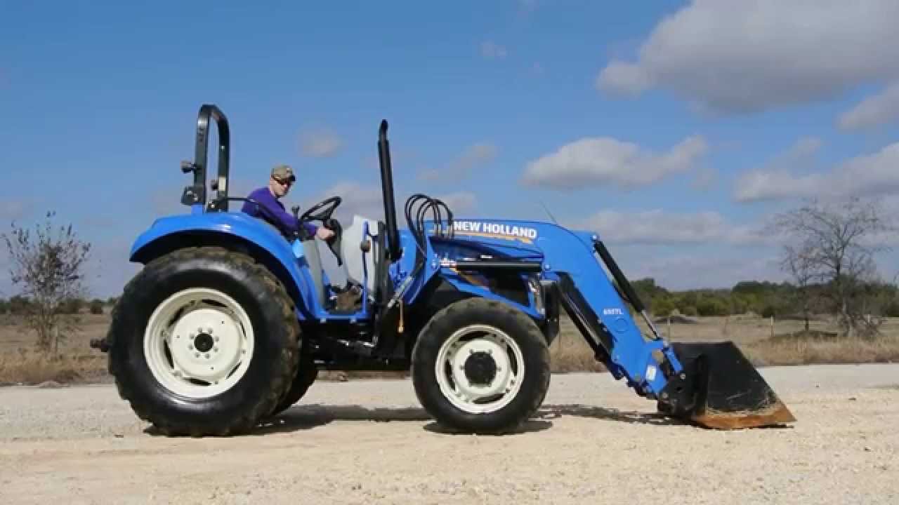 Demo Video of 74hp New Holland T4.75 Tractor with loader, Shuttle Shift ...