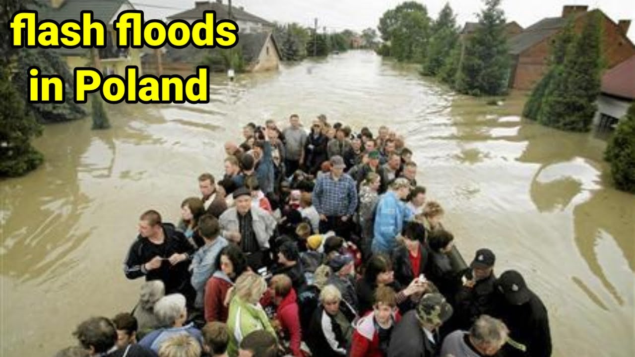 Poland weather update | heavy rain causes flash flood in Poland - YouTube