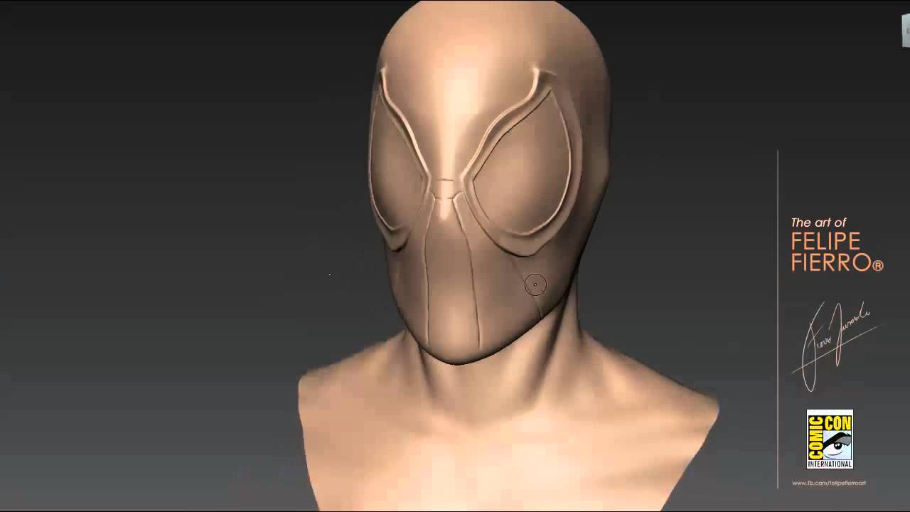 Spider-man Speed Sculpting - Mudbox - YouTube