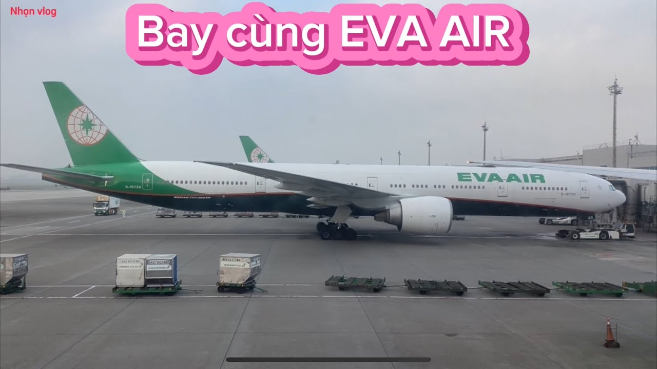 Bay cùng EVA AIR 5 sao bay từ NEW York về VIỆT NAM - YouTube