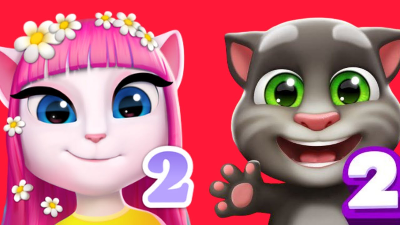 My Talking Baby Tom 2 vS My Talking Angela 2 || Smart Tom Vs Beautiful ...