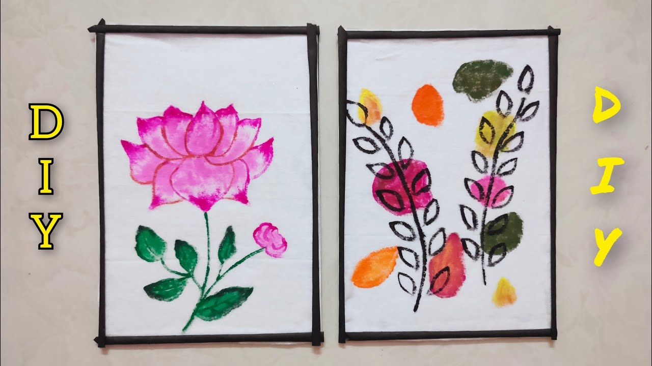 Painting on Waste Cloth || DIY Home Decor Organisation from Waste Cloth ...