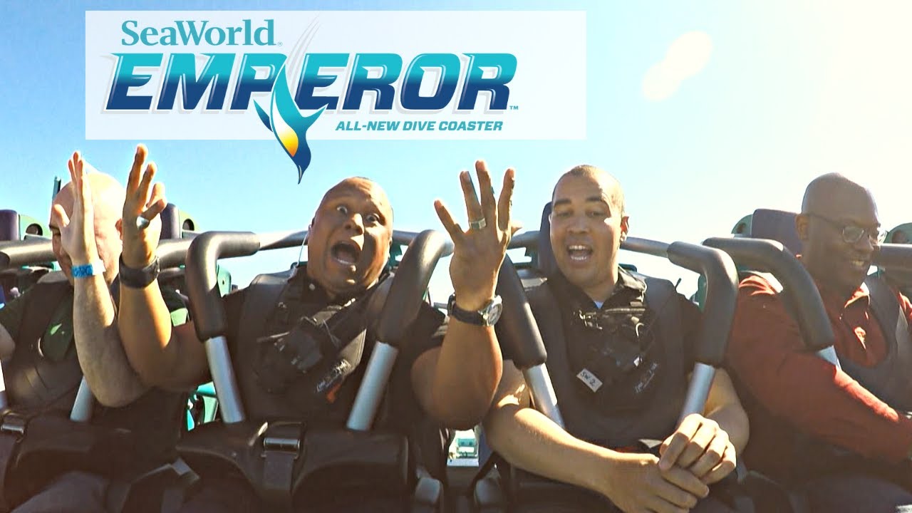 SeaWorld San Diego | EMPEROR Roller Coaster POV | Tallest, Longest ...