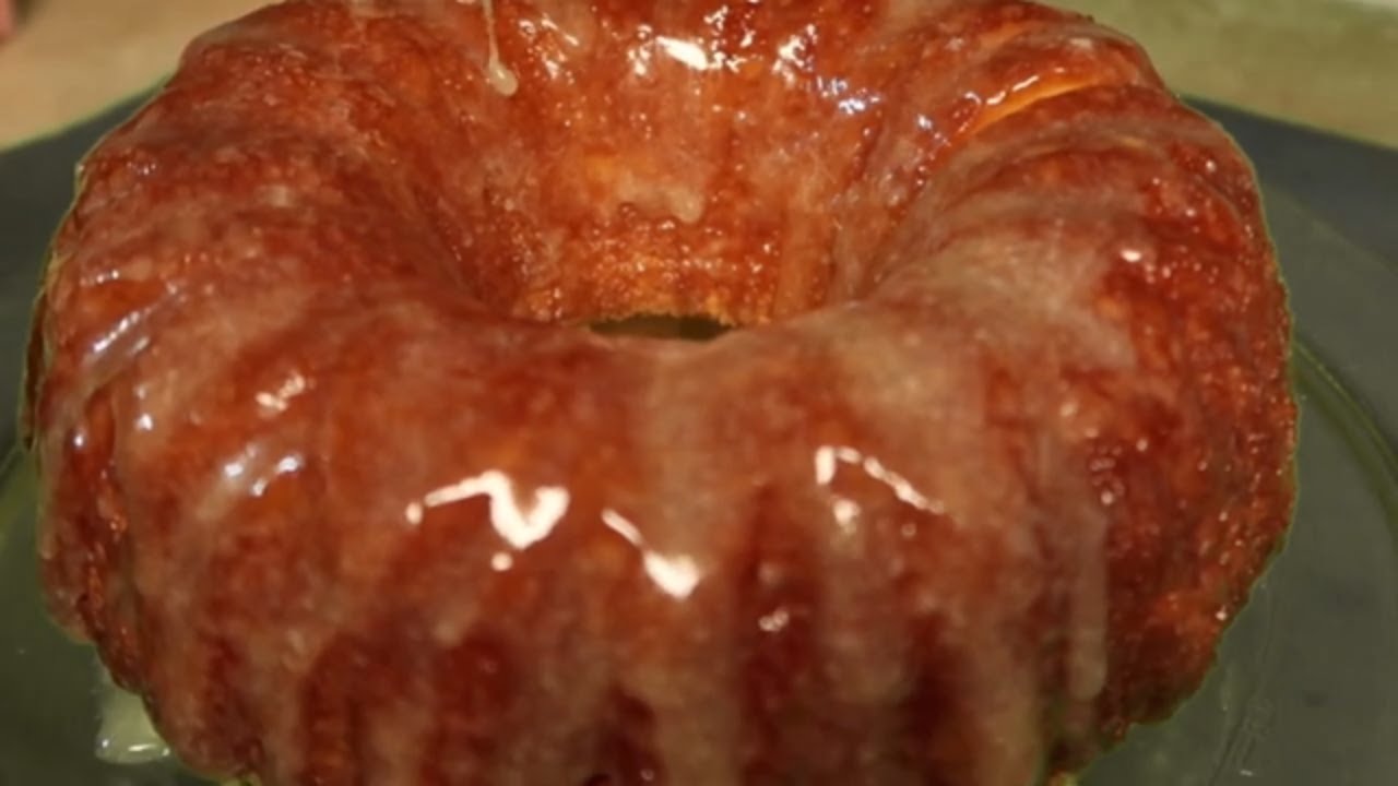 HOMEMADE LEMON GLAZED POUND CAKE - YouTube