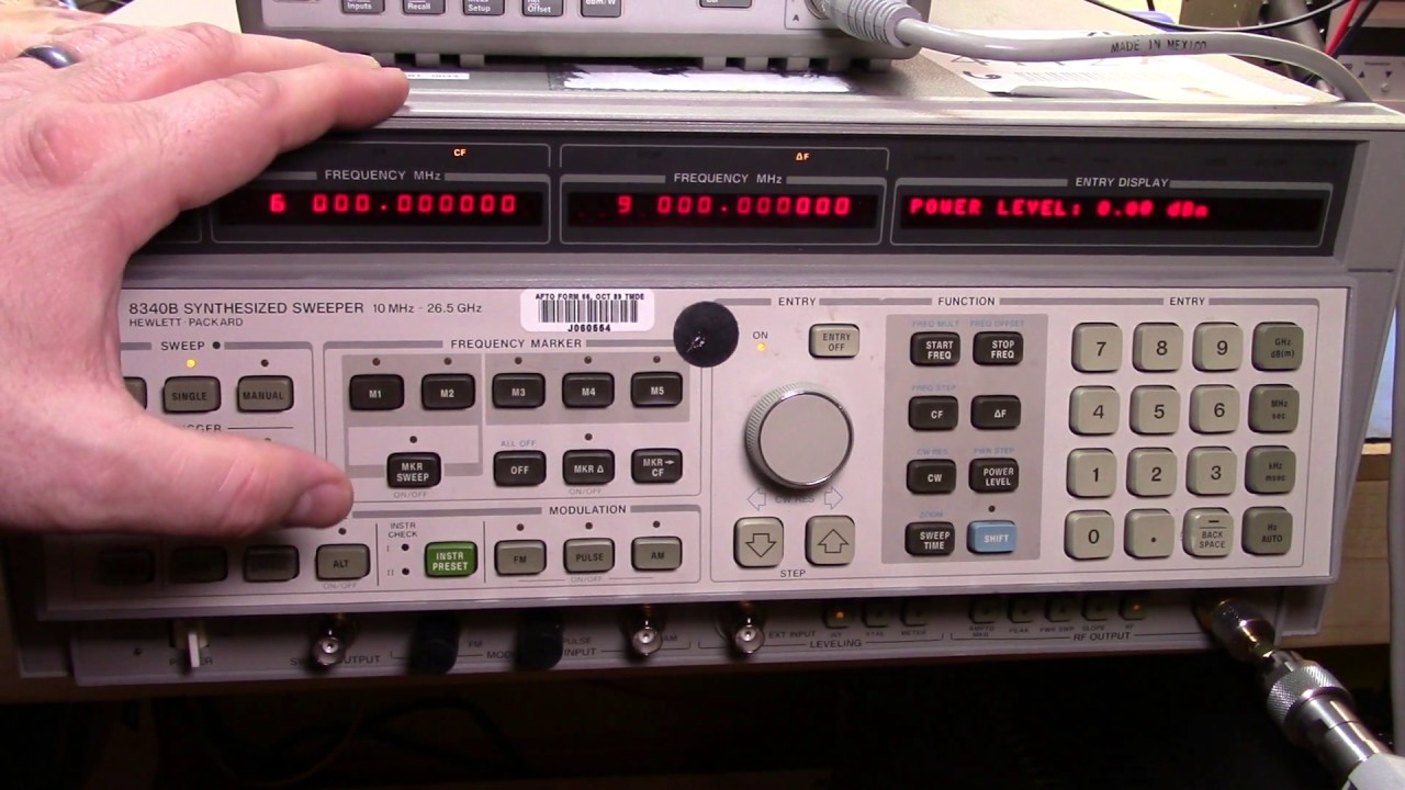 HP 8340B Signal Generator - YouTube