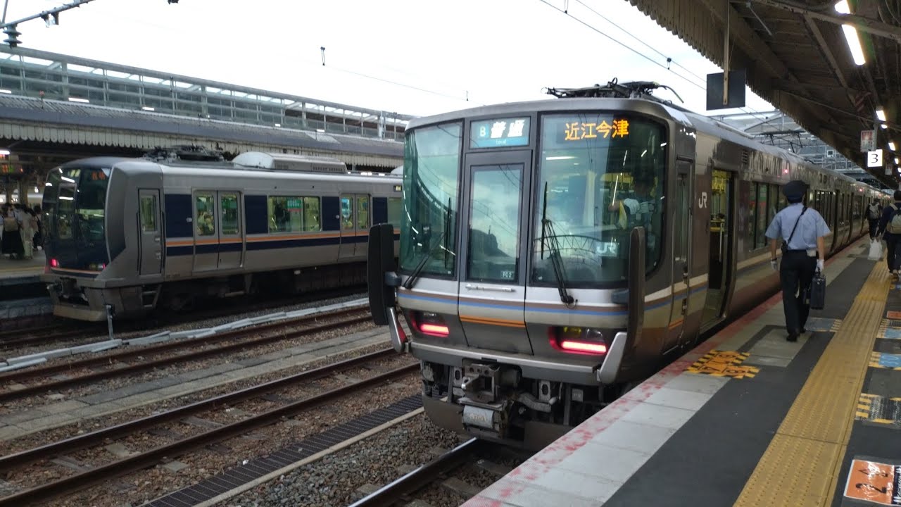 JR西日本 223系6000番台 P02編成 湖西線 B普通 京都行き折り返し近江今津行き 京都駅 20250420 - YouTube