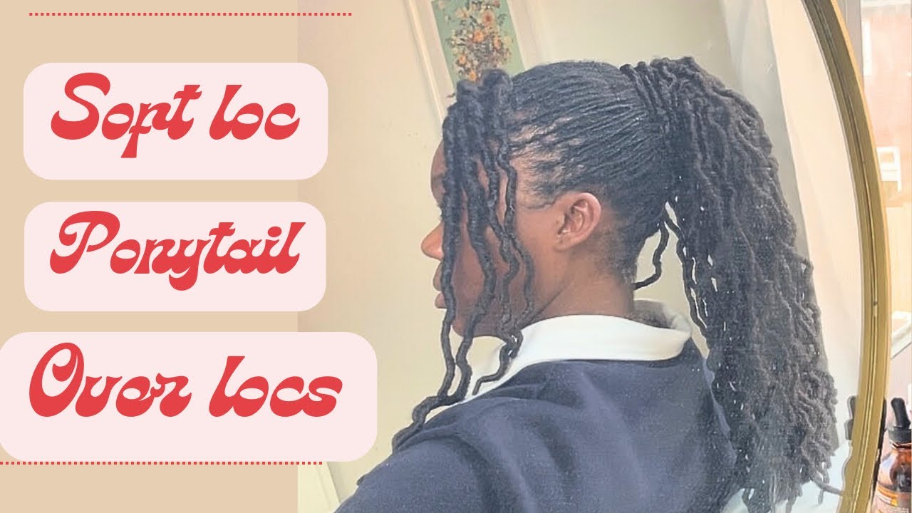Soft Loc Ponytail over locs | Protective style over locs | ️ #microlocs ...