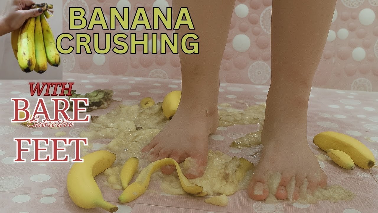 Banana Crushing Challenge with bare feet 🦶 😱 - YouTube
