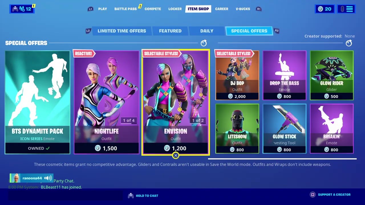 FORTNITE ITEM SHOP LIVE - YouTube