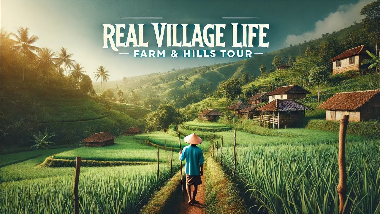 Real Village Life | Walking Through My Farm & Scenic Hills | Rehman ...
