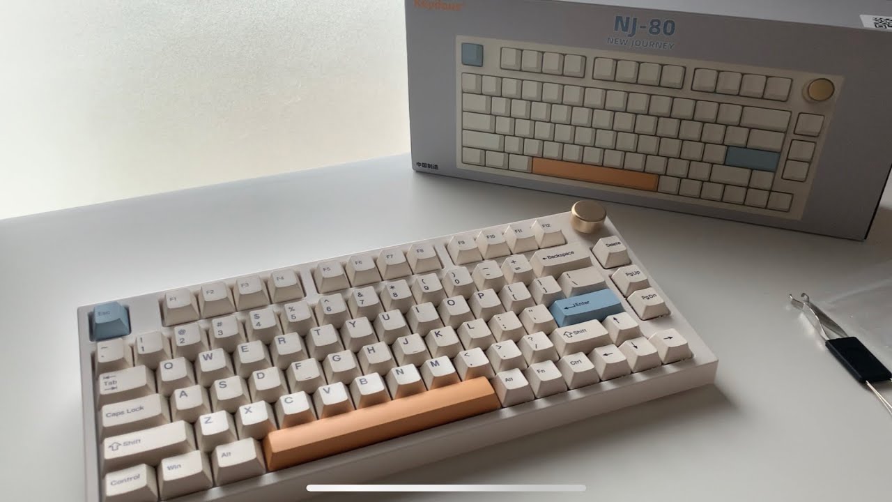 Keydous NJ-80 AP | Gateron Pro Yellow | Steel Plate - YouTube