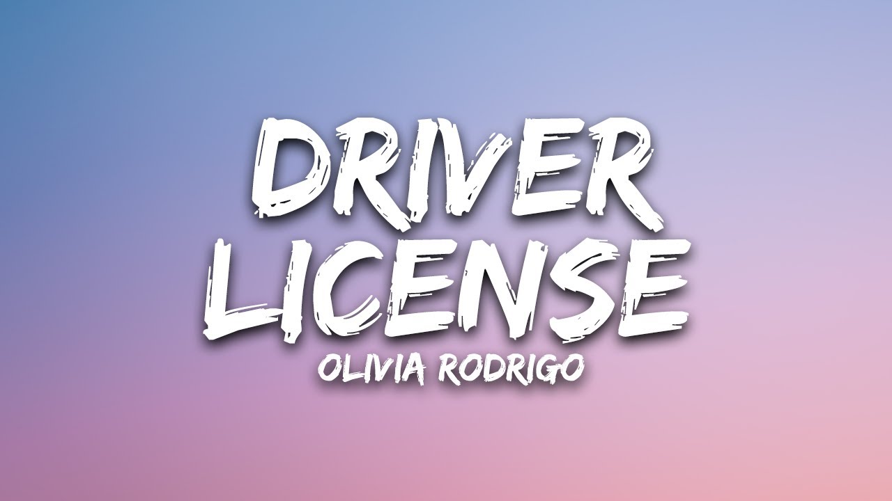 Olivia Rodrigo - driver license (Lyrics) - YouTube