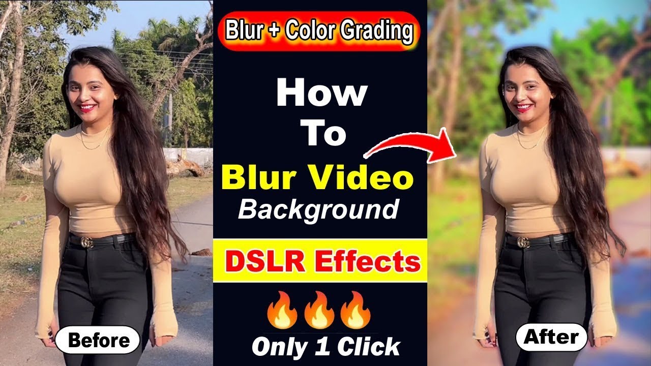 How to Blur Video Background DSLR Effect in Android |video background ...