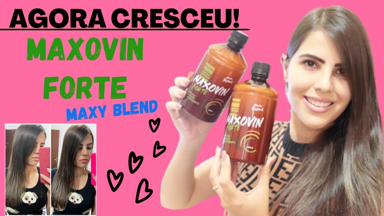 CRESCIMENTO CAPILAR: MAXOVIN FORTE MAXY BLEND - YouTube