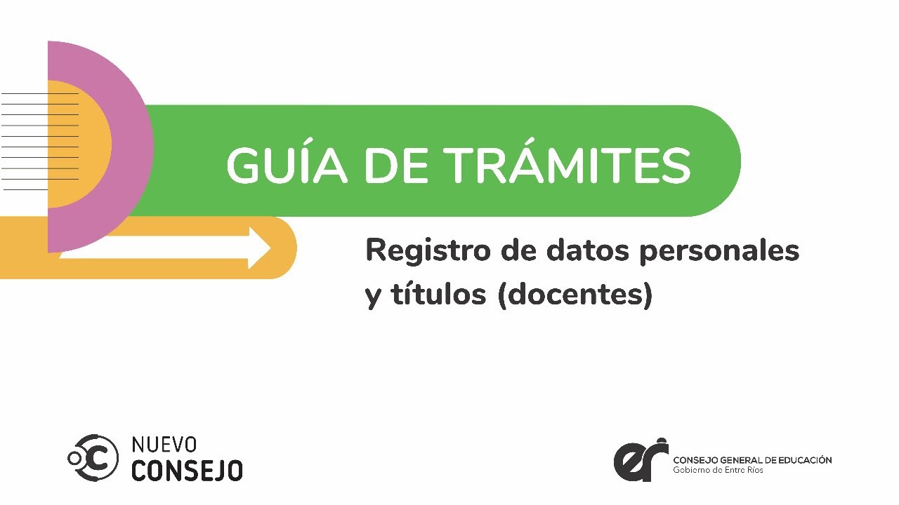 Guía de Trámites | Regístro de título y datos personales - YouTube