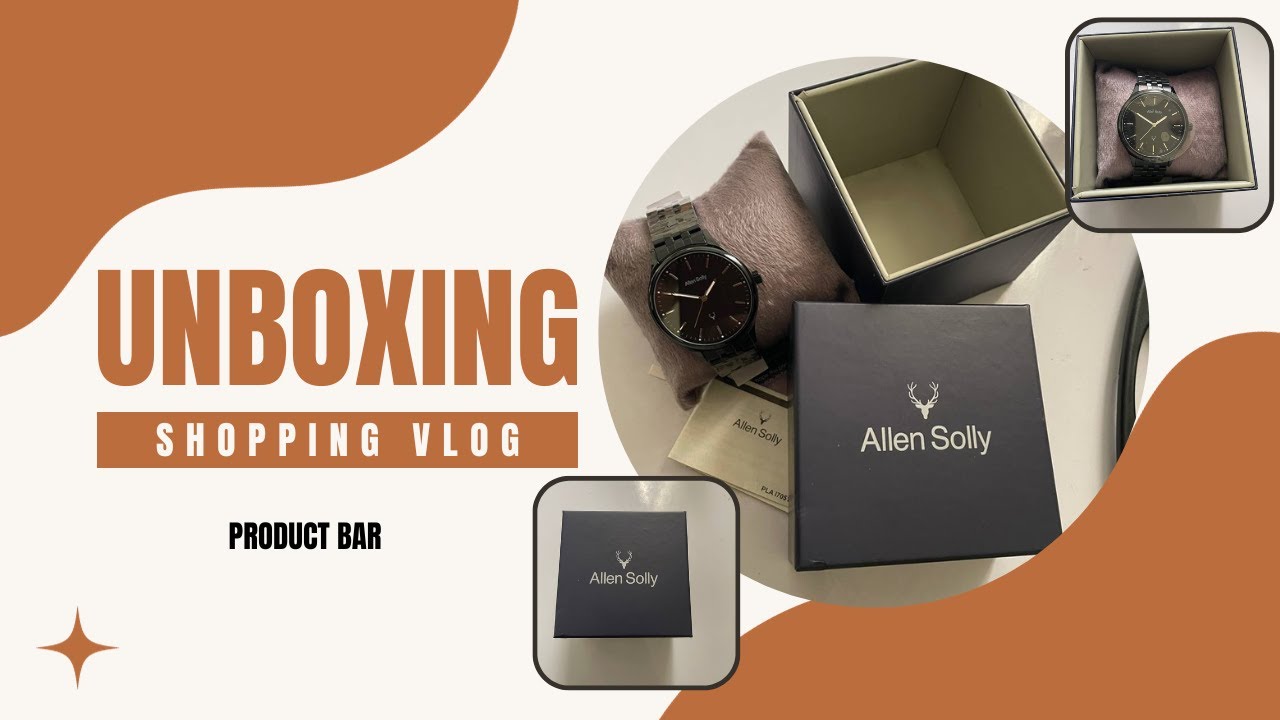 AllenSolly Analog watch for Men AS000022C Stainless Steel 🖤⌚#watch # ...