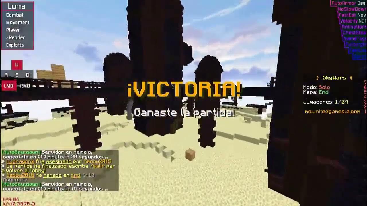 Minecraft 1.8 Hacked client Luna 🌜 (Recuerdo 1) - YouTube