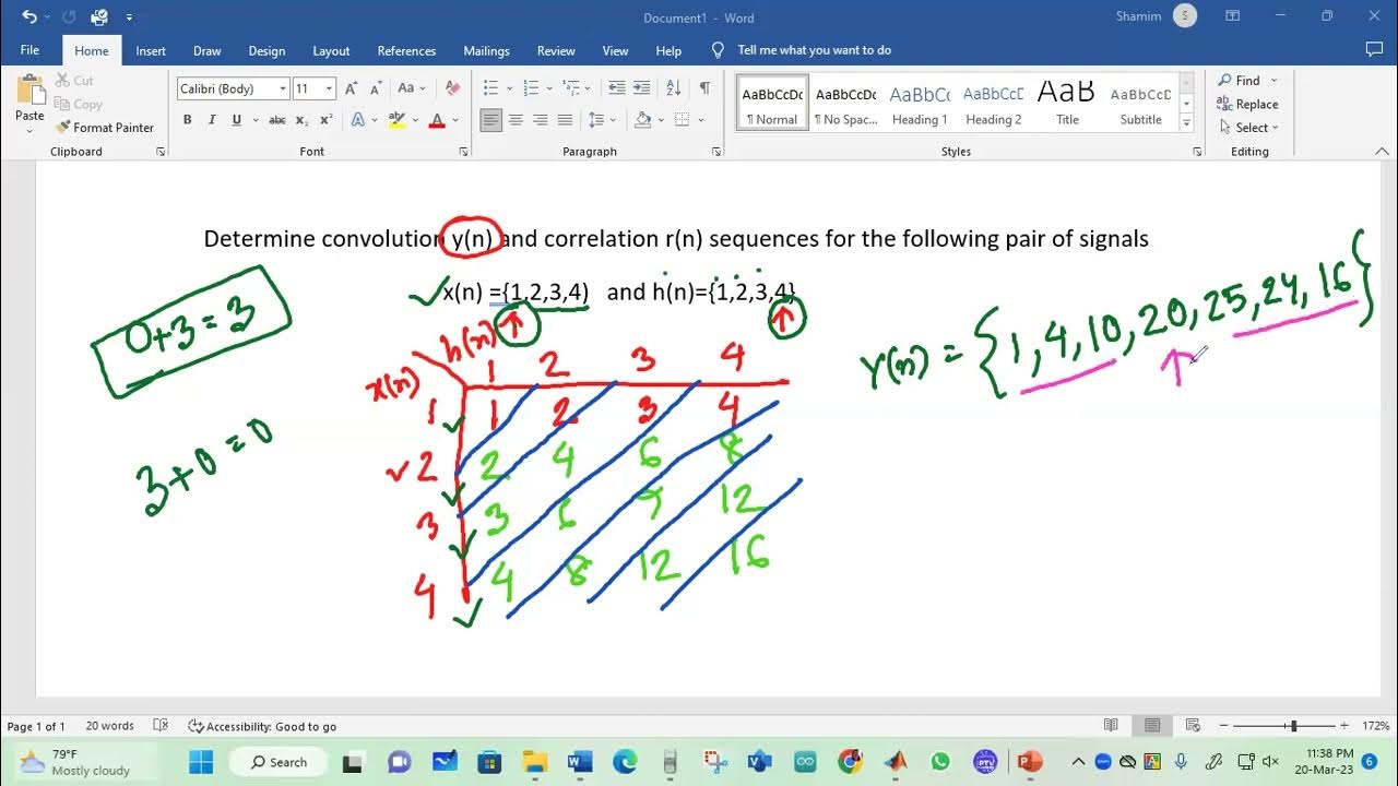 Dsp Convolution And Correlation Sequence Bangla Lecture Solve Just 2 Minutes Youtube