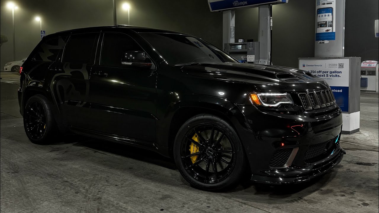 LATE NIGHT TRACKHAWK POV DRIVE ASMR *insane whine* - YouTube