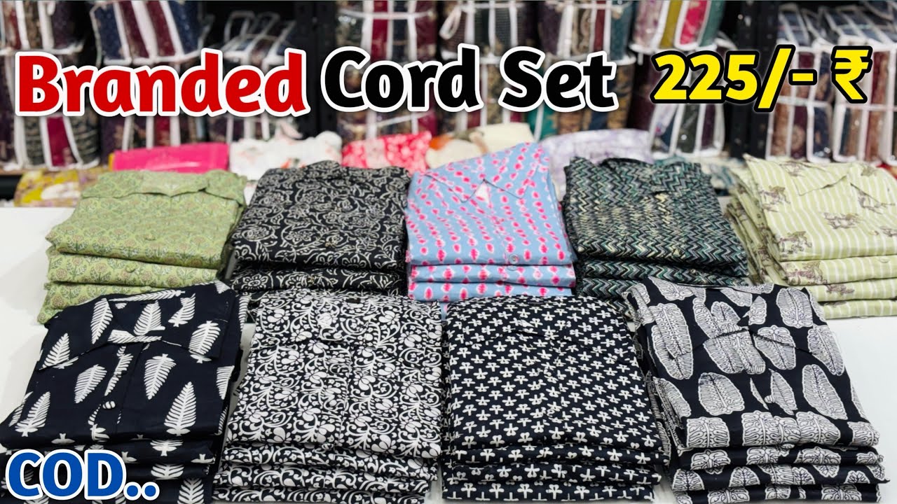 Affordable Cord Sets In Wholesale | Cord-set Latest Design | Premium ...