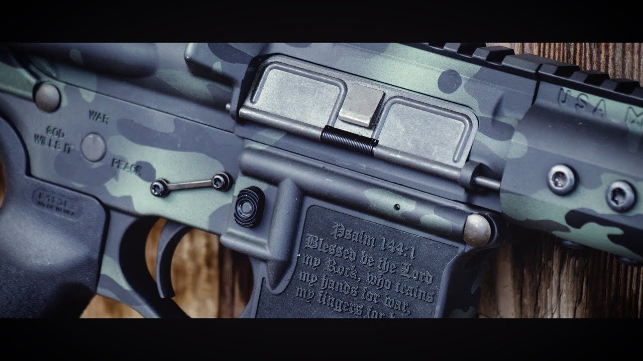 How To Paint MULTICAM BLACK Camouflage - YouTube