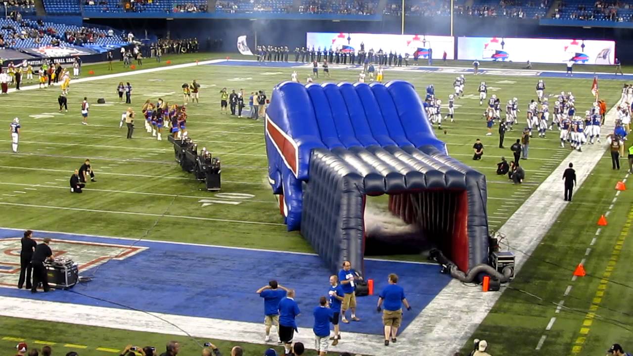 Buffalo Bills introduced at the Rogers Centre - YouTube