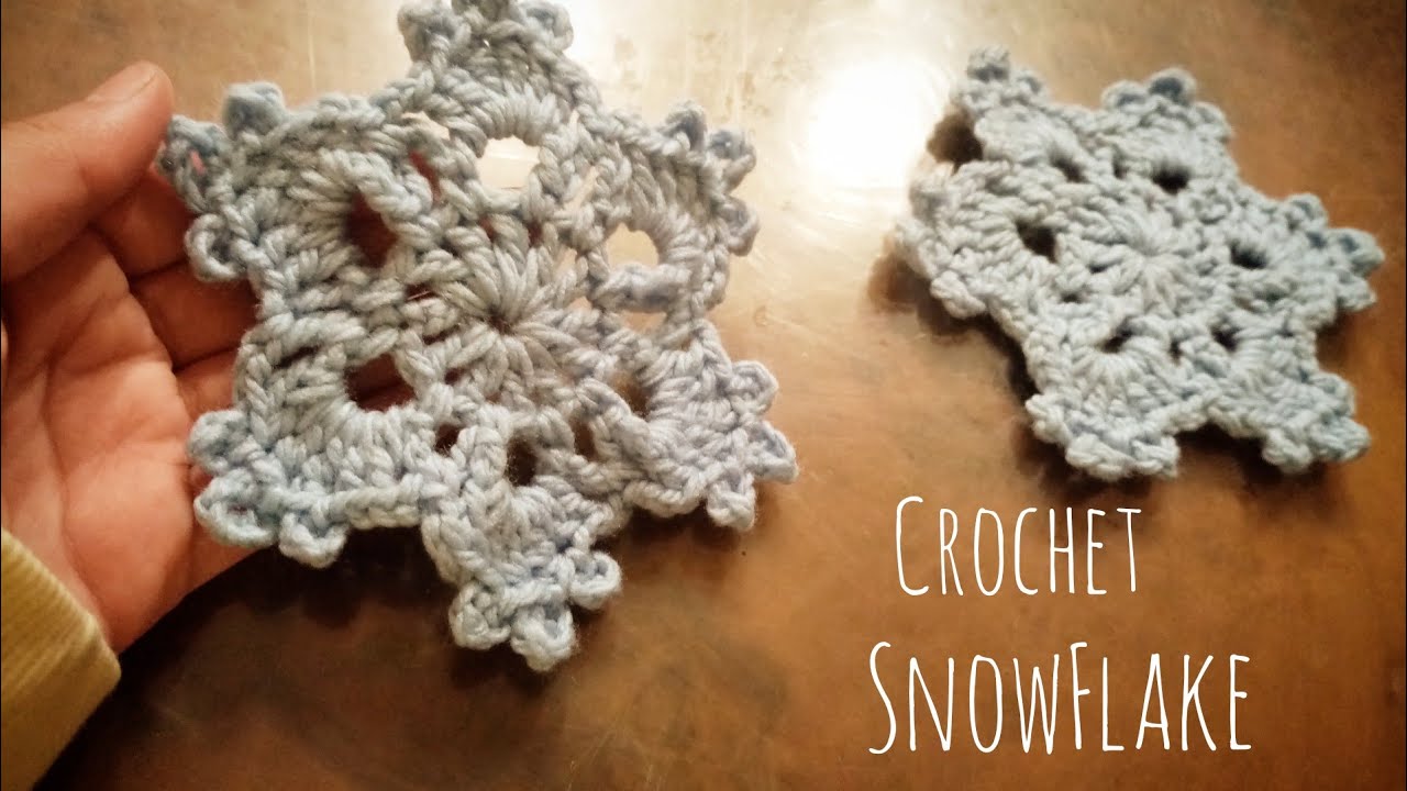 Crochet SnowFlake Tutorial | Crochet Stars - YouTube